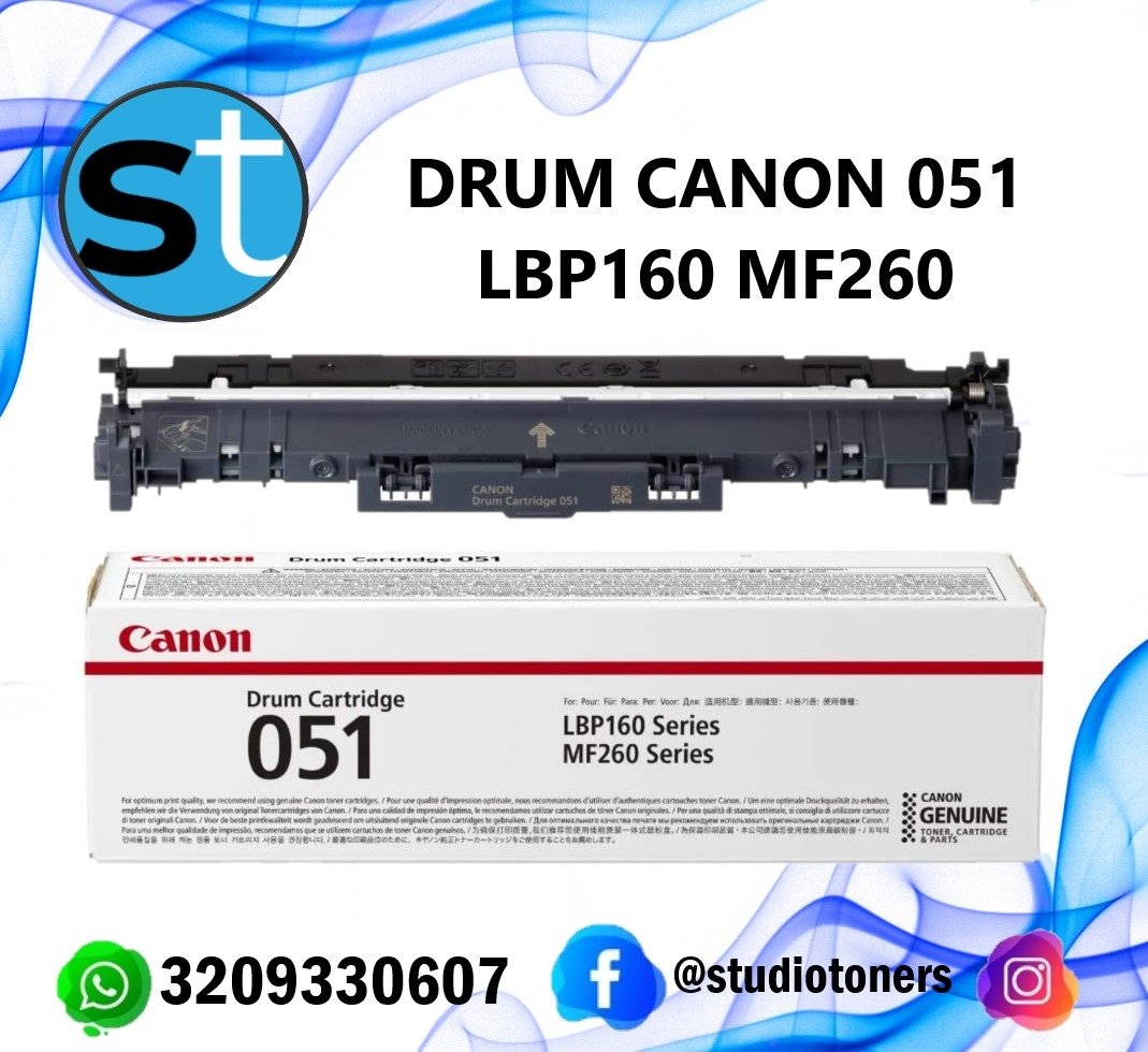 DRUM CANON 051 LBP160 MF260 - DISTRIBUIDORA DE SUMINISTROS ST SAS